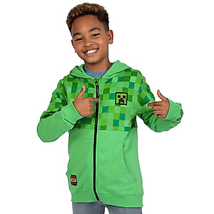Minecraft Minecraft Merchandise Boys Green 7 Hoodie