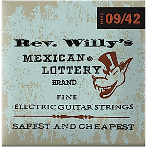 Reverend Willy's Mexican Lottery Brand Guitar Strings Electric 3 Sets 09-42