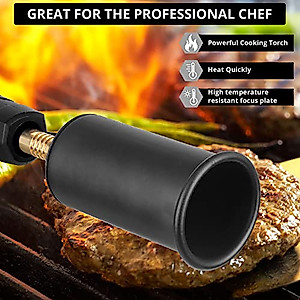 Sondiko Powerful Cooking Propane Torch Cooing Torch - Flame Thrower Fire Gun Grill Gun, Charcoal Lighter Campfire Starter(Propane Tank Not Included)