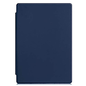 ZZOUGYY Tablet Case for Microsoft Surface Pro 4/5/6/7 12.3" - Ultra Slim Folio Stand, Lightweight Faux Leather, Dark Blue - Luxury Design, Water Resistant, Perfect for Working and Entertaining