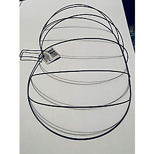 Floral Garden Pumpkin Wreath Form Metal Pack of 2 Halloween Craft Project Decorations