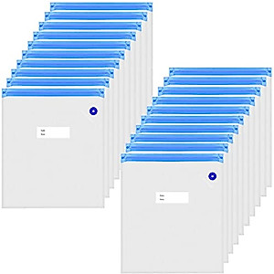 3Dman Filament Storage Bag Vacuum Kit, 20 x Cleaning Drying Sealed Bags (13.4 x 11.8 inch) for 3D Printers, with 1 Hand Pump, 1 Sealing Clip