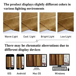 StangH Velvet Curtains 84 inches - Gold Brown Blackout Thermal Insulated Window Drapes for Living Room, Back Tab Luxury Home Decor Curtains for Bedroom Sliding Door, W52 x L84, 2 Panels