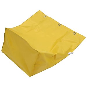 Scicalife Yellow Laundry Cart Bag, 9" x 7" x 0.98", Vinyl, Reusable, Stain and Water Resistant
