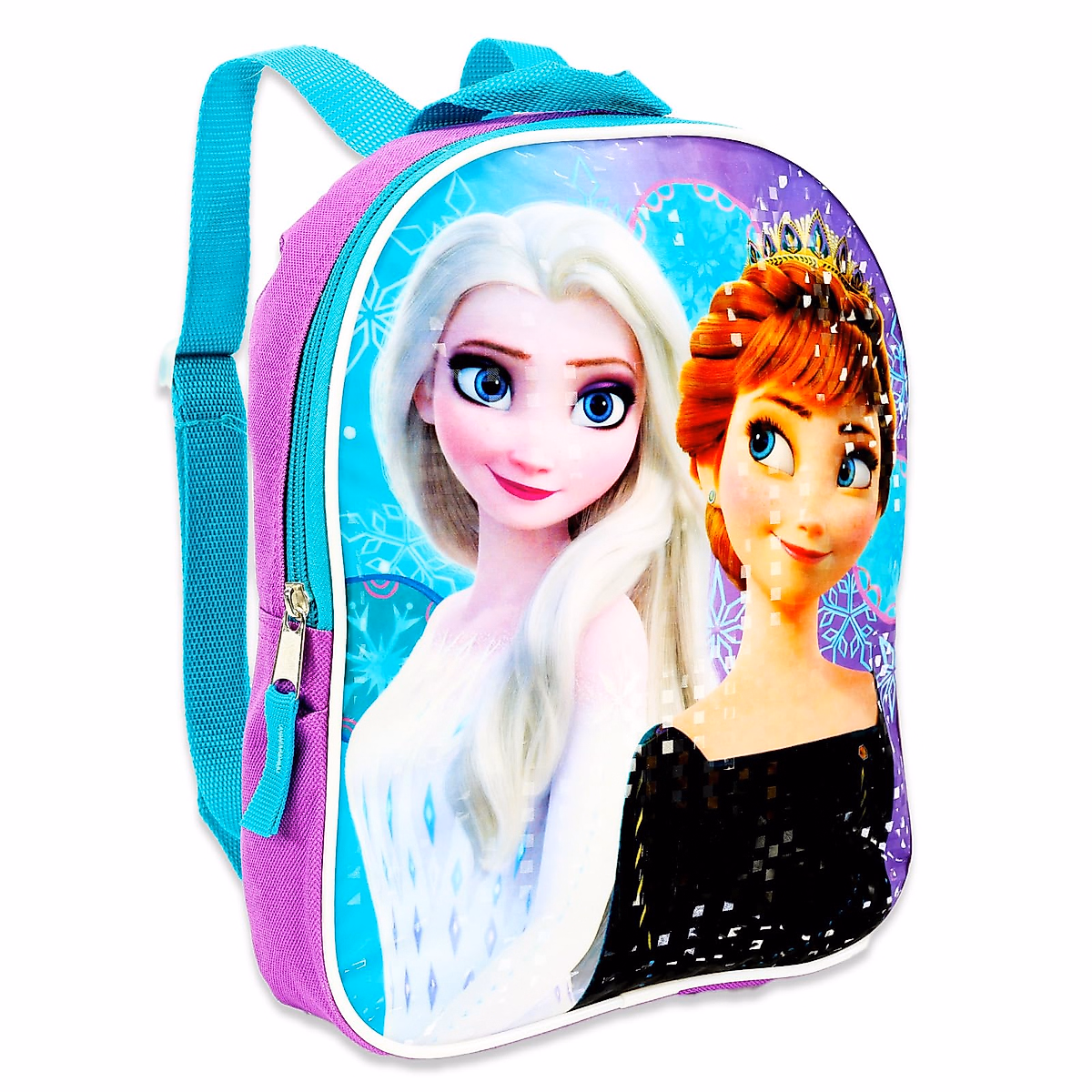 Disney Frozen MINI Backpack For Girls, Kids ~ 6 Pc Bundle With 11" Frozen School Bag and Art Case with Coloring Utensils, Coloring and Activity Pad, Stickers, and More