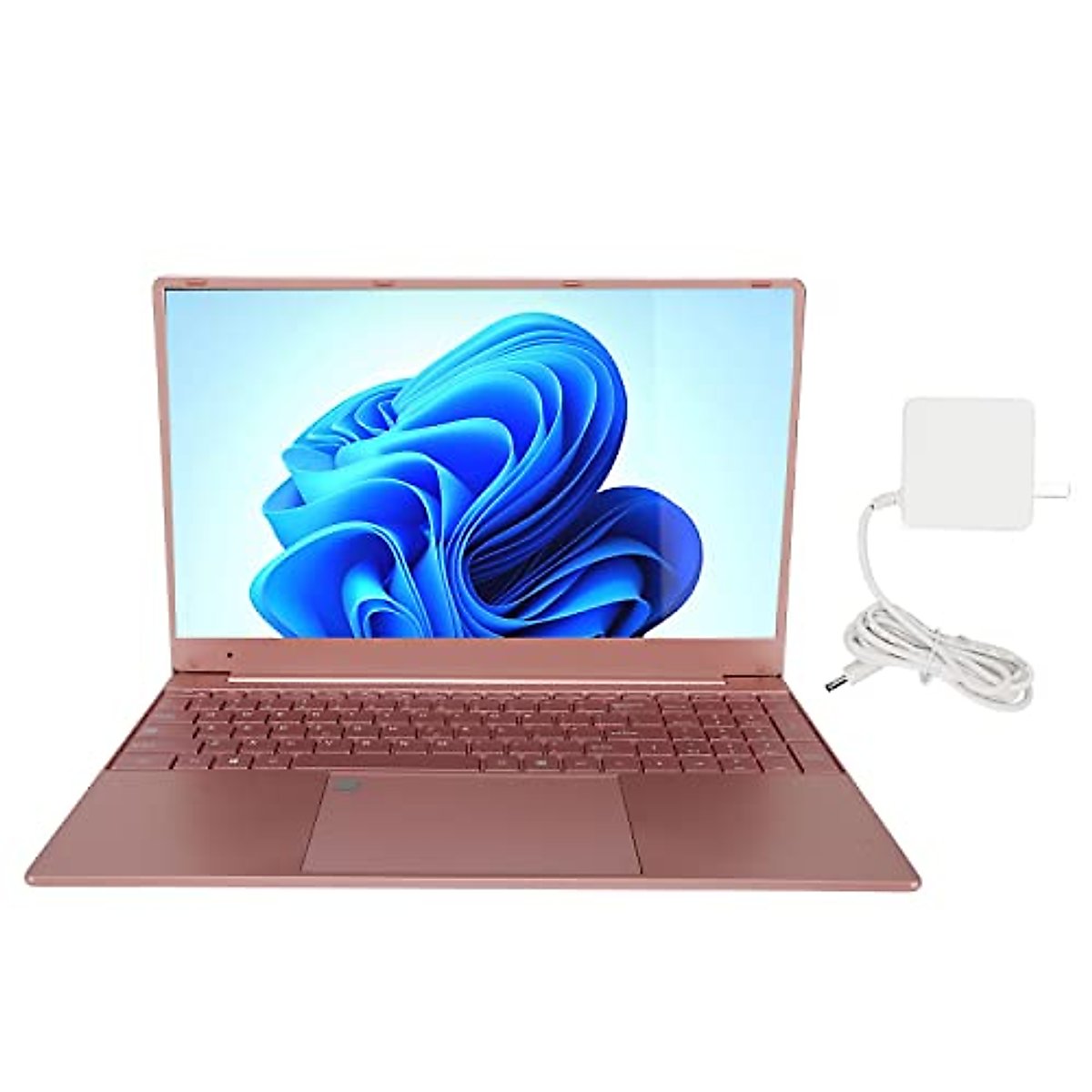 Laptop, 15.6in Laptop 100-240V 2K Resolution IPS Screen Full Size Backlit Keyboard Fingerprint Unlock 2.4G 5G WiFi with Touchpad for Business for Windows 10 (12+1TB US Plug)
