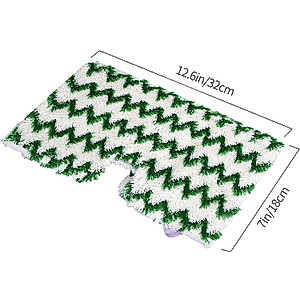 3 Pack Compatible Shark Replacement Mop Pads Steam Pocket Mops S3500 Series S3501 S3601 S3550 S3901 Green