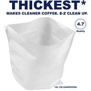 (20 Pack) Cold Brew Coffee Filters, 12" x 13" Compatible With Leading Cold Brew Coffee Makers