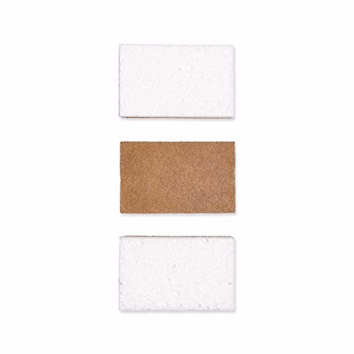 Full Circle in a Nutshell Walnut Shell Non-Scratch Scrubber Sponge, Pack of 3