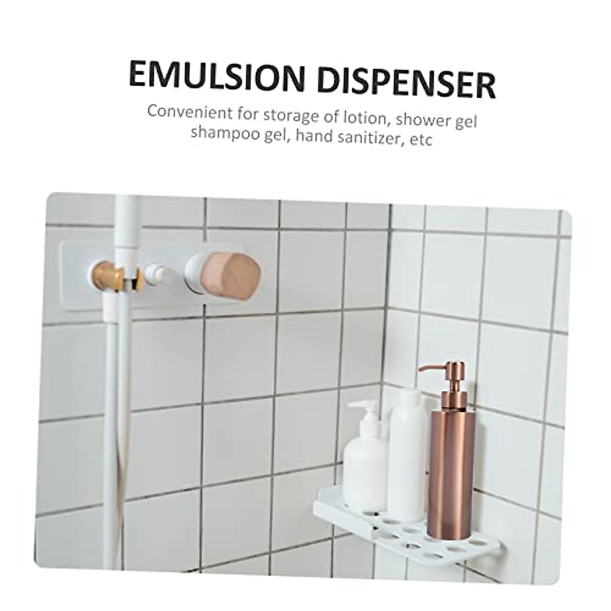 BETOOKY 304 Press Pump Bottles Gold Soap Dispenser Empty Liquid Bottle Foaming Soap Pump Lotion Dispenser Pump Travel Shampoo Bottle Emulsion Dispenser Filling Rose Gold Stainless Steel