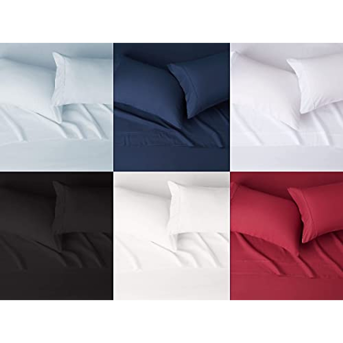 4-Pcs Premium Bedding Set 800 Thread Count 100% Cotton Bedlinen Chocolate Queen Bed Sheets, Single Ply Long Staple Yarns, Breathable, Sateen Weave, Fits Mattress Upto 16'' Deep Pockets