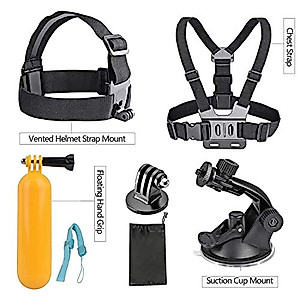 AKASO Outdoor Sports Action Camera Accessories Kit 7 in 1 for AKASO EK7000/ EK7000 Pro/ Brave 4/ Brave 7 LE/ Brave 7/ Brave 8/ V50X/ V50 Pro/ V50 Elite/Go Pro Hero 9