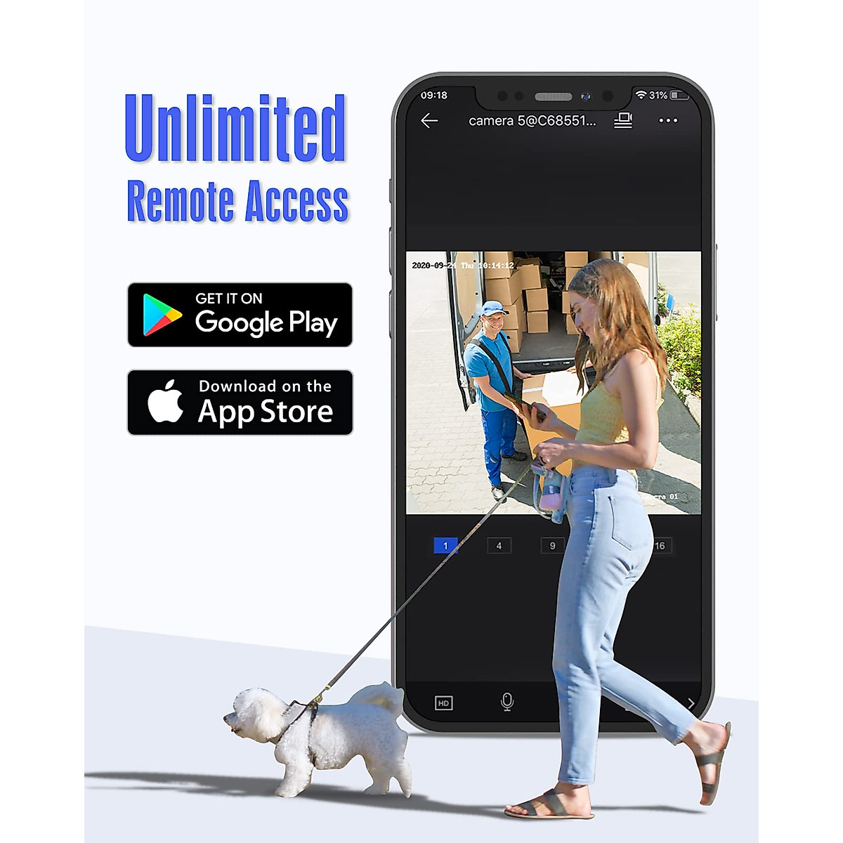 ANNKE 3K Lite 8 Channel Hybrid 5-in-1 Security Digital Video Recorder, H.265+ Surveillance DVR Supports 8CH Analog and 2CH 6MP IP Cameras, Remote Access, AI Human&Vehicle Detection, 1TB Hard Drive