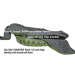 CLC Custom Leathercraft 345 Professional Kneepads, Supportive Gel Cushion, Breathable Neoprene Straps, Over Sized Caps for More Coverage, Ideal for Gardening, Flooring, Cleaning and Construction , Black