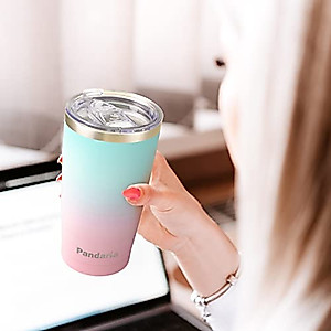 Pandaria Tumbler Lids 20OZ Replacement Lids Spill Proof Splash Resistant Slider Lids Covers Fit for 3.2" Cup Mouth and More Travel Coffee Mugs(20oz, 2 PCS)