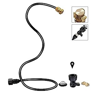 Water Patio Misters for Outdoor Misting Cooling System,Cobra Stand Mist Hose Attachment for Garden Yard,Backyard,Bird Bath,Sunbath.Sprinklers for Porch Greenhouse,Umbrella,Canopy,Flexible 6.5Ft.