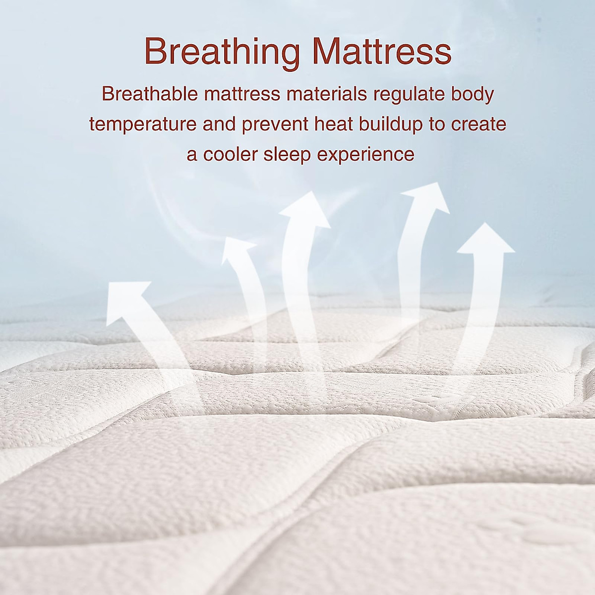 WUYOTRE Queen Mattress, 12 Inch Queen Size Hybrid Mattress in a Box,Cooling Memory Foam Bed Mattresses with Independent Spring,Soft and Breathable,Back Pain Relief,CertiPUR-US,Medium