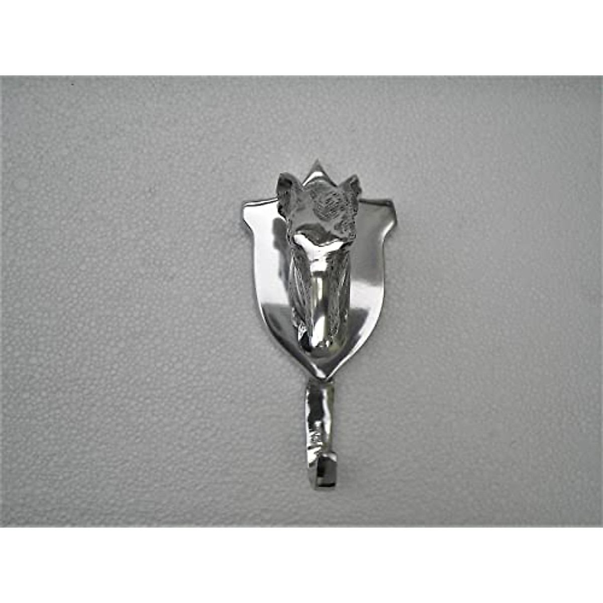 Greyhound Dog Head Metal Wall Mount Hooks Sculpture Lot of 2 Pieces Greyhound Dog Sculpture Unique Figurine Statue Wall Mount Hooks for Home | Office Decorations by INDIAART12