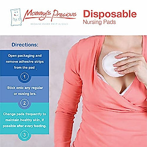 Mommy's Precious Disposable Cotton Nursing Pads 132 Packs for Pregnant Breastfeeding lactating Nursing Moms Breast Milk Pads