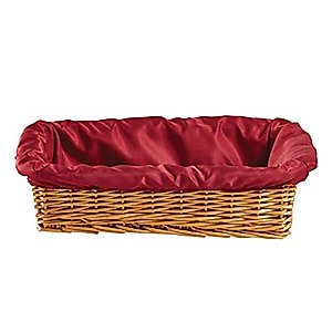 Offering Basket for Church Collection Receiving with Removable Liner Without Handle Religious Supplies, 16 Inch