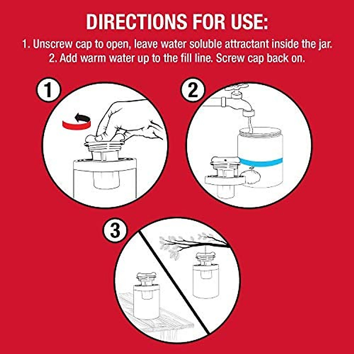 Reusable Trap Fly Jar by Catchmaster - 6 Count, Ready to Use Outdoors ...
