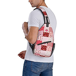 ASYG Strawberry Sling Bag Cute Crossbody Chest Daypack Casual Backpack Gilrs Shoulder Bag