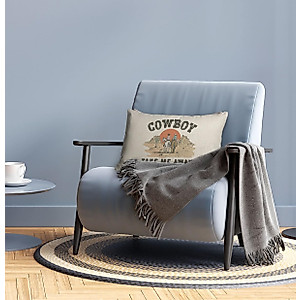 Western Throw Pillows,Cowboy Pillows,Western Pillow Covers,Western Pillow Covers,12 x 20 Inch Cowgirl Throw Pillows,Western Pillow,Western Throw Pillows for Bed (12x20)