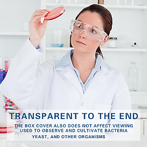 10 Pack Plastic Petri Dishes with Lid, 120mm Dia x 15mm Deep, Lab Petri Plate Dish for Lab Analysis, School Projects, Plant & Seed Cultivation Petri Dish