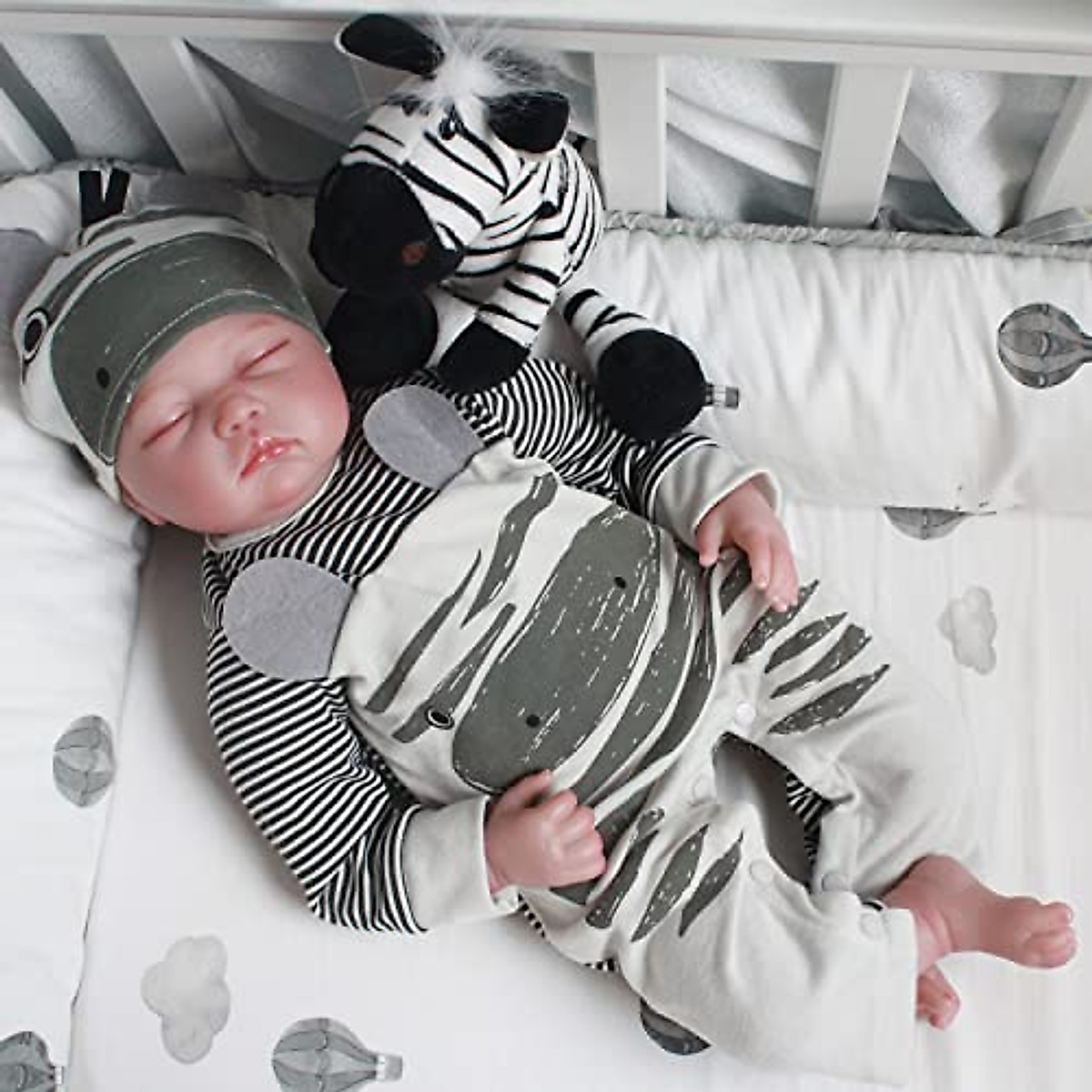 CHAREX Sleeping Reborn Baby Dolls, 22 Inch Lifelike Newborn Baby Boy Doll, Realistic Weighted Baby Toddler, for Kids Age 3+