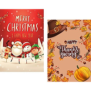 Seasonal Garden Flags Set of 10 Double Sided Halloween Fall Garden Flag, Small Festive Yard Flags for Holiday Outdoor Decorations 12.5x18 Inch for All Seasons and Holidays - Premium Quality Material