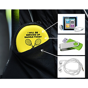 BusyBee Vibration Dampener (Pack of 6) with 6 Mottos in Tennis Ball Zipper Pouch