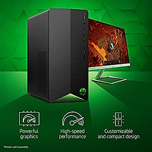 2021 Newest HP Pavilion Gaming Desktop, AMD 6-Core Ryzen 5600G Processor, AMD Radeon RX 5500, 16GB RAM, 256GB PCIe NVMe SSD + 1TB HDD, Mouse and Keyboard, Wins10 Home with Nod32 Antivirus