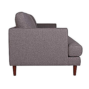 Amazon Brand – Rivet Canton Deep Mid-Century Modern Sofa Couch, 88.6"W, Dark Grey