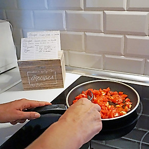 Dekali Designs Rustic Recipe Cards 4x6 Inches (50 Pack) Double Sided Index Cards with Cute Floral Design