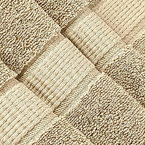 Oakias 2 Pack Luxury Bath Sheets Beige – 35 x 70 Inches – Highly Absorbent & Soft 600 GSM Extra Large Bath Towels