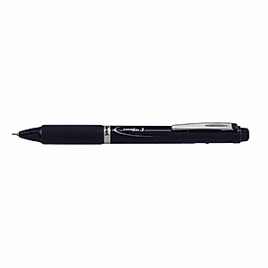 Pentel EnerGel 3 Multi-Function, 3-Ink Gel Pen, (0.5mm) Fine Line, Navy - BLC35C