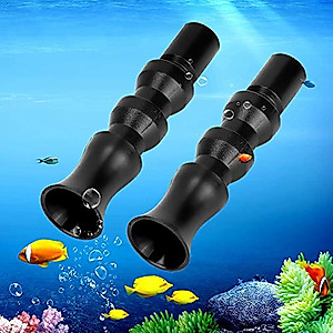 TOPINCN Aquarium Duck Flat Nozzle Flexible 360°Rotatable Duckbill Water Outlet Plastic Aquarium Water Outlet Duckbill Nozzle Pipe End Outflow Pump End Plumbing Fitting(25mm-Tornado)