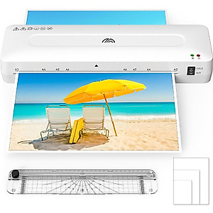 Crenova A3 Laminator, 13-Inch HOT and Cold Laminator Machine with Paper Trimmer, Corner Rounder, Hole Puncher, and 20 Thermal Laminating Pouches for Home, Office, and School Use