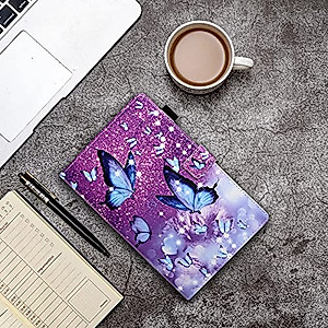 All-New Amazon Fire HD 10 & 10 Plus Case (Only Compatible with 11th Generation, 2021 Release), Not Suitable for 7th/5th Fire 10, Premium PU Leather Stand Cover with Smart Auto Wake/Sleep, Butterfly