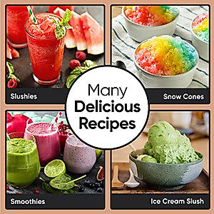 Tartle Kitchen - Stainless Steel Dual Blade Ice Shaver Snow Cone Maker Machine - Summer Parties & Refreshing Treats - Durable Easy to Use & Clean - Ideal for Catering, Restaurant & Commercial Kitchens