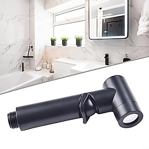 Handheld Bidet Sprayer Kits for Toilet Douche Shattaf Bidets with Bidet Hose and Wall Attachment Bidet Spray Taps for Bathroom Shower, Cloth Washing, Diaper Cleaning(Black)