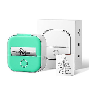 Mini Pocket Sticker Printer-T02 Sticker Maker Machine Mini Printer, Portable Smart Photo Printer for iPhone, Compatible with iOS&Android, Receipt Mobile Printer for Study, Journal, Notes