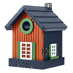 Kingsyard Design Bird House with Predator Guard, Colorful Birdhouse for ...