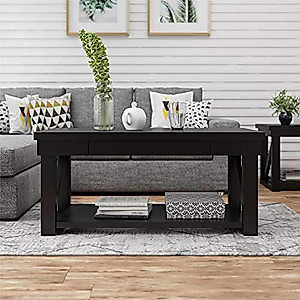 Ameriwood Home Crestwood, Black Coffee Table