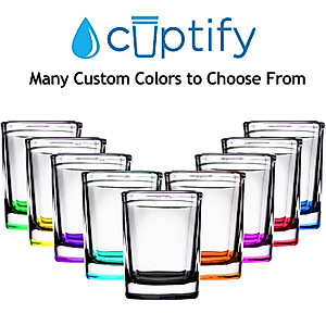 Personalized Mr and Mrs Shot Glasses 2oz Set Black Bottom Custom Engraved for Couples, Wife and Husband, Fiance and Fiancee, Bride and Groom at Wedding Party, Anniversary and Engagements