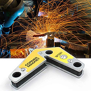 Handook Welding Magnetic Holder Corner, 2 Pack Welding Magnet, Welding Accessories and Tools, 120°, 90° & 60° Angle Setting