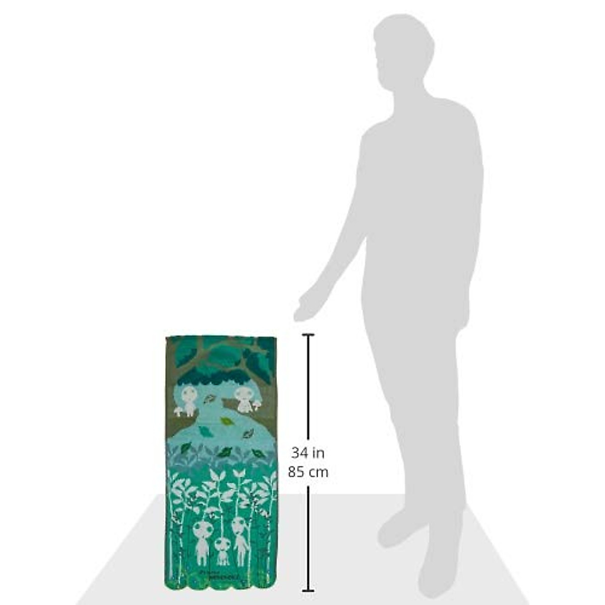 Marushin Studio Ghibli Princess Mononoke Face Towel Forest Kodama 34×80cm