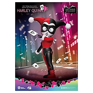 Beast Kingdom Batman The Animated Series: Harley Quinn EAA-118 Egg Attack Action Figure, Multicolor
