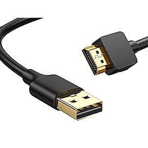 ANKKY USB to HDMI Adapter Cable for Mac iOS Windows 10/8/7/Vista/XP, USB 3.0 to HDMI Male HD 1080P Monitor Display Audio Video Converter Cable Cord - 2M