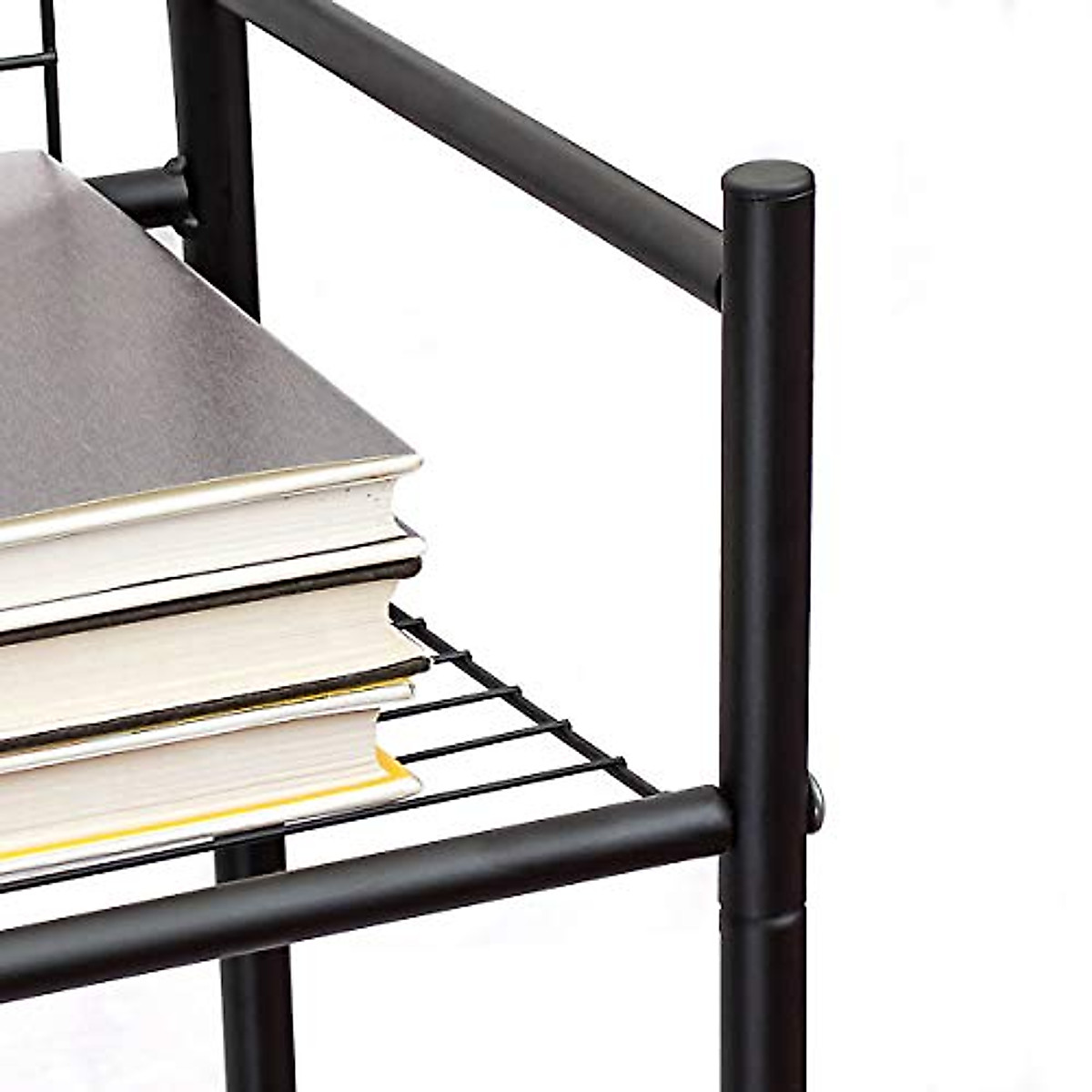 L&H UNICO 3-Tier Free Standing Wire Rack Durable Metal Shelving Storage Unit for Bathroom Laundry Kitchen Office, Black